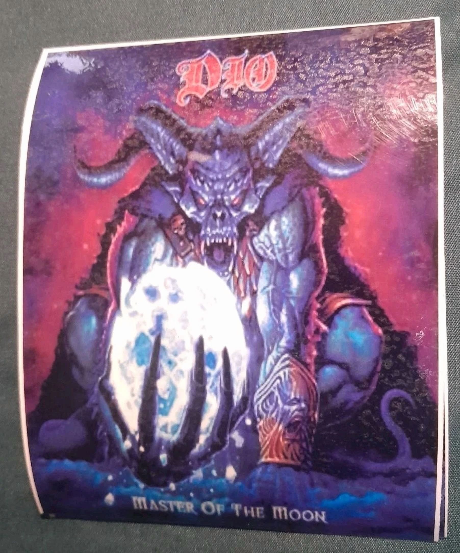 RIVEN- Dio Master Of The Moon Vinyl Sticker +Uv Resist Clear Coat ...