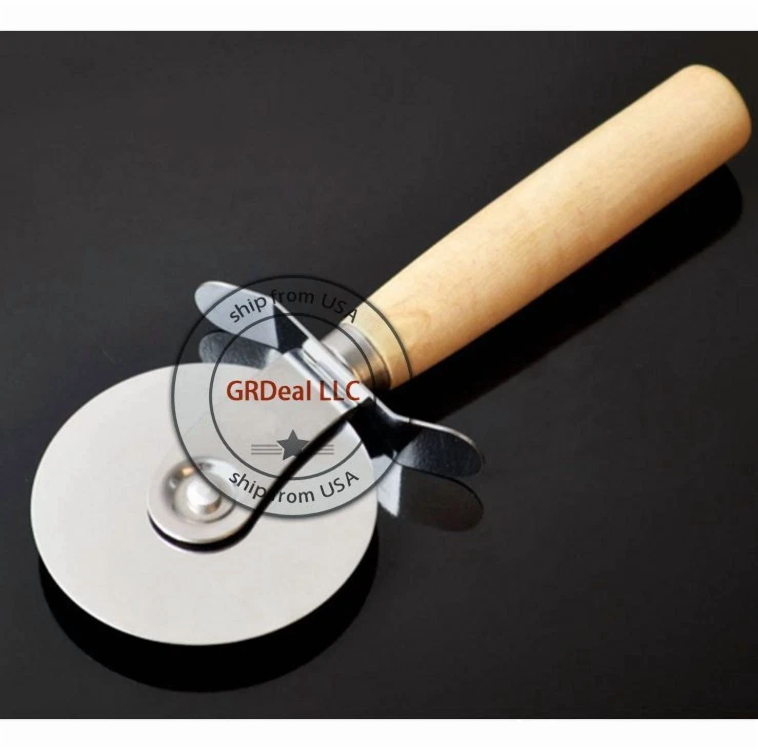 RIVEN- Handheld Stainless Steel Wheel Cutter Pastry Pizza Pancake Pie ...