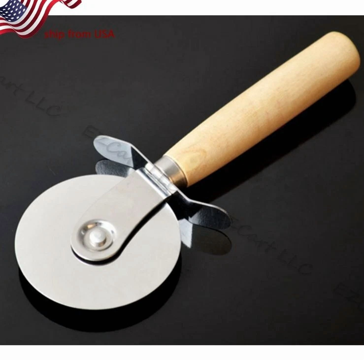 RIVEN- Handheld Stainless Steel Wheel Cutter Pastry Pizza Pancake Pie ...