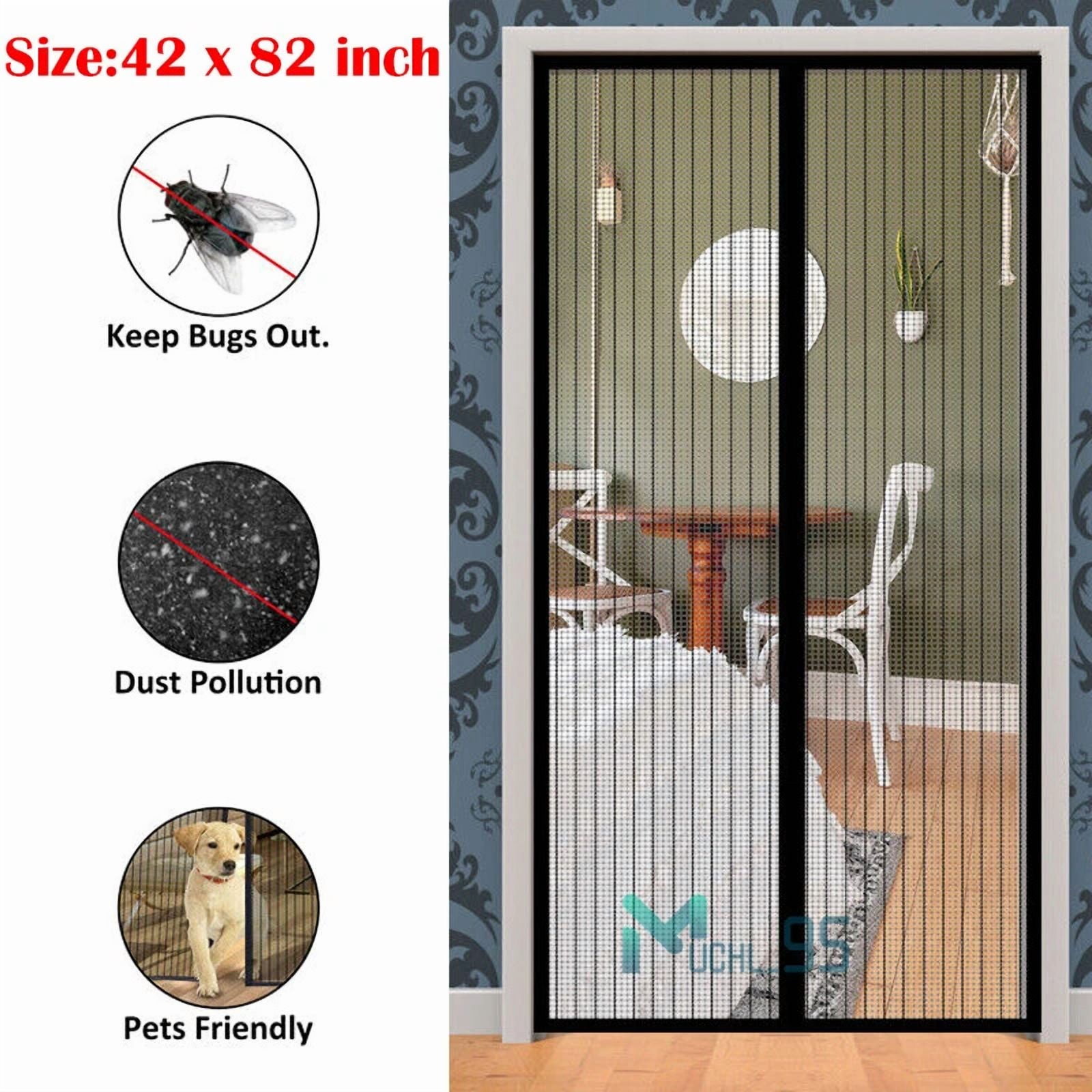 RIVEN- Magnetic Door Net Hands-Free Mosquito Screen Mesh Anti Bugs Fly ...