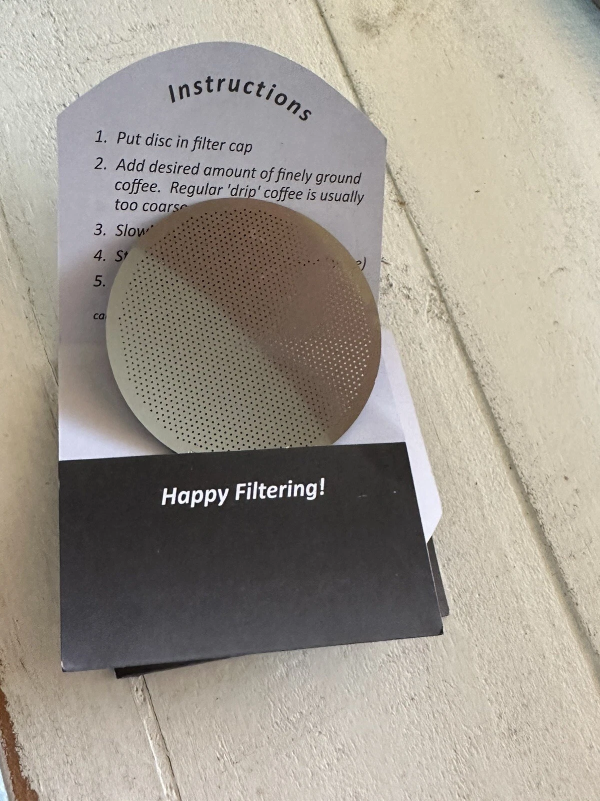 RIVEN- Reusable Stainless Disk Coffee Filter For Aeropress Coffee ...