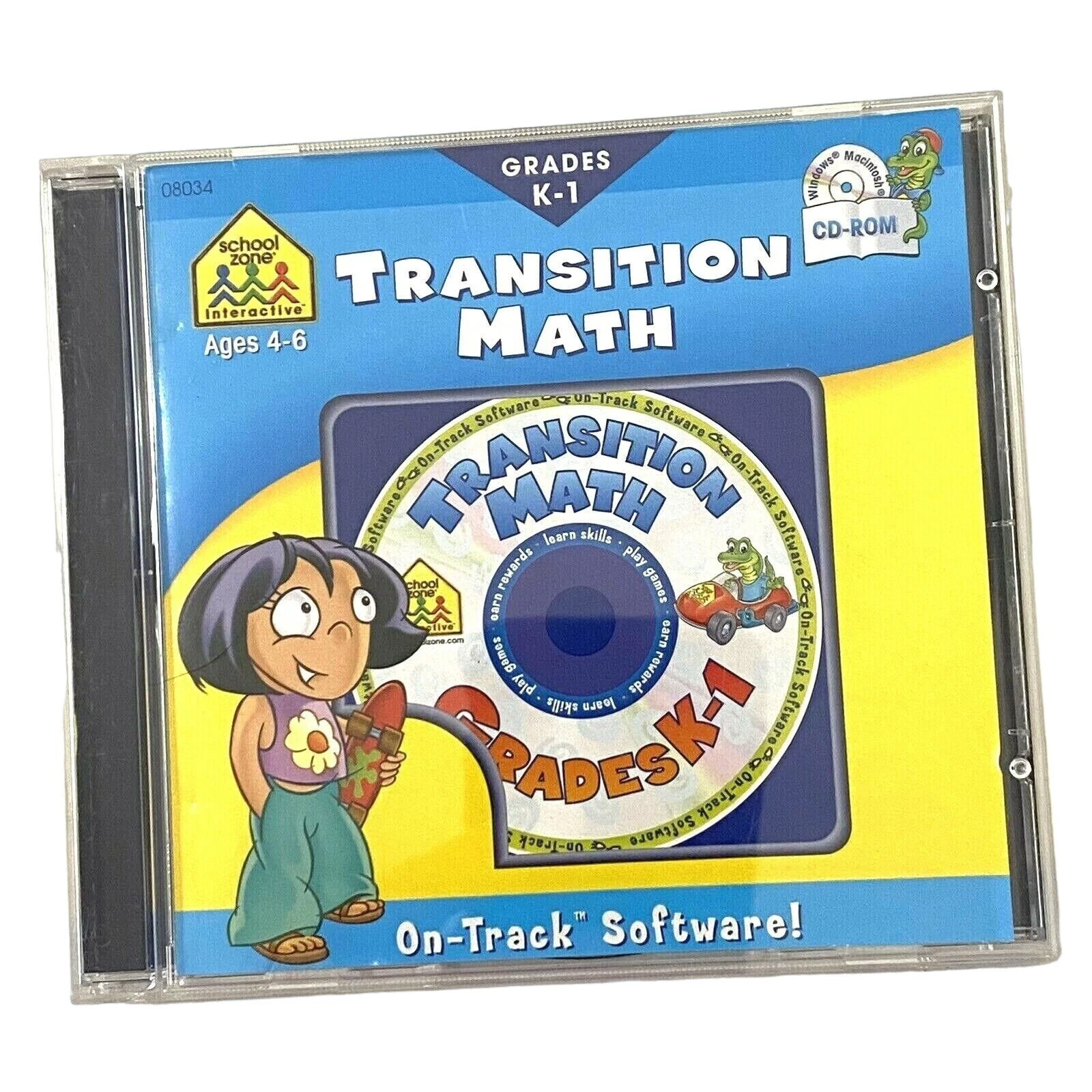 RIVEN- School Zone Transition Math On-Track Software Grades K-1 Cd Rom ...
