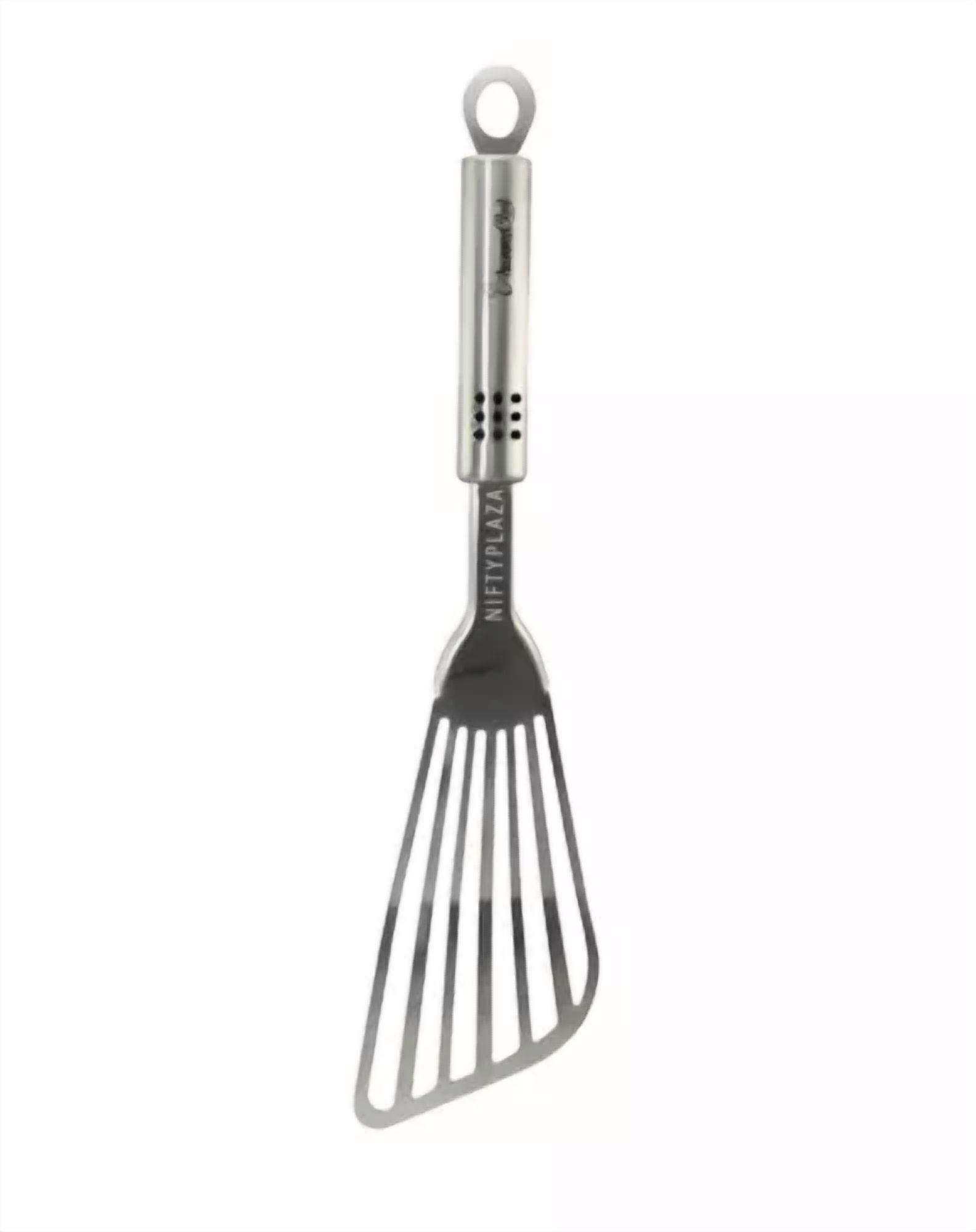 RIVEN- Stainless Steel Slotted Turner Spatula Offset Food Kitchen ...