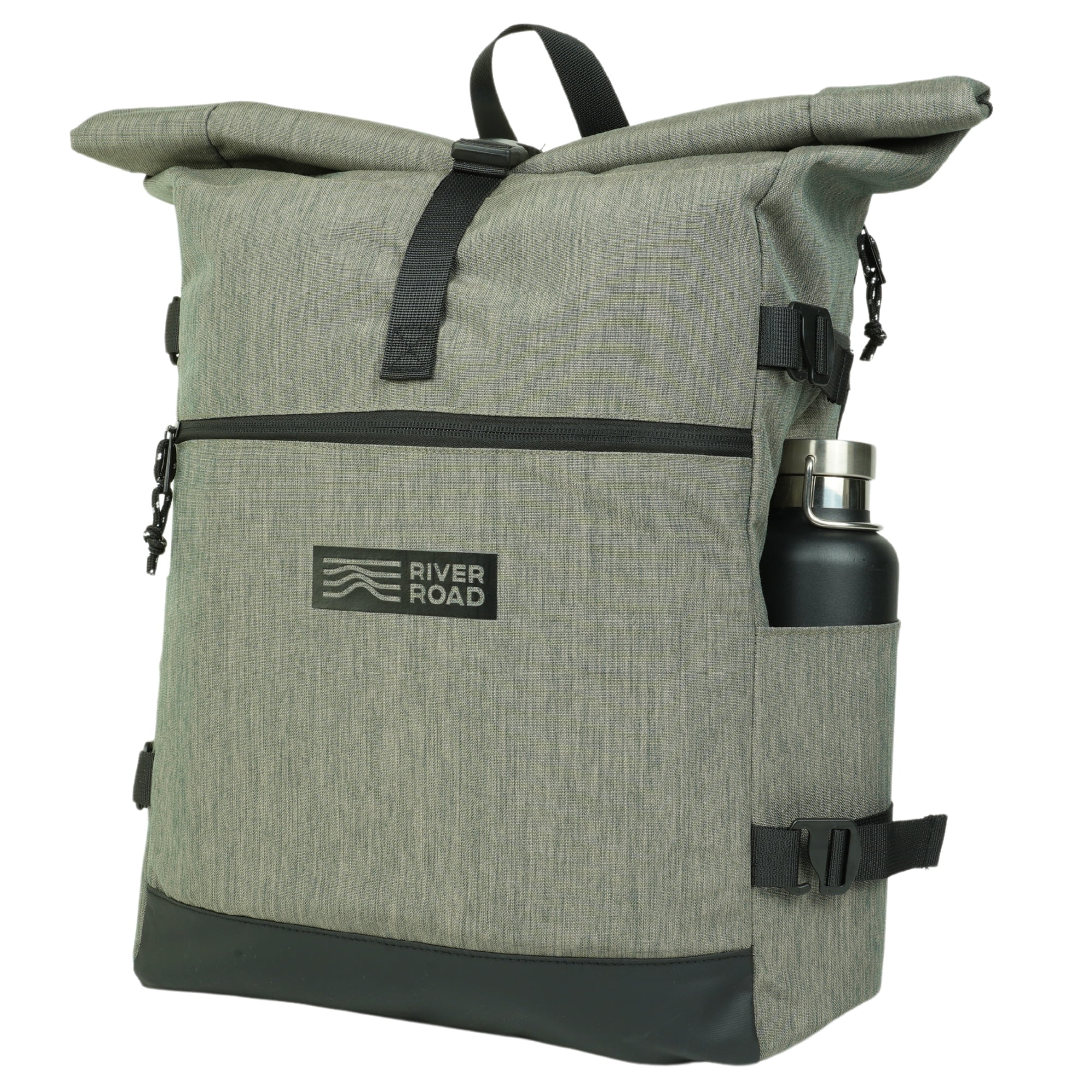 River Road CityRoll Expandable Water-Resistant Backpack with Laptop ...