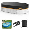 RIVERGRIT 9X18Ft Oval Pool Cover, 420D Oxford Solar Pool Cover for ...