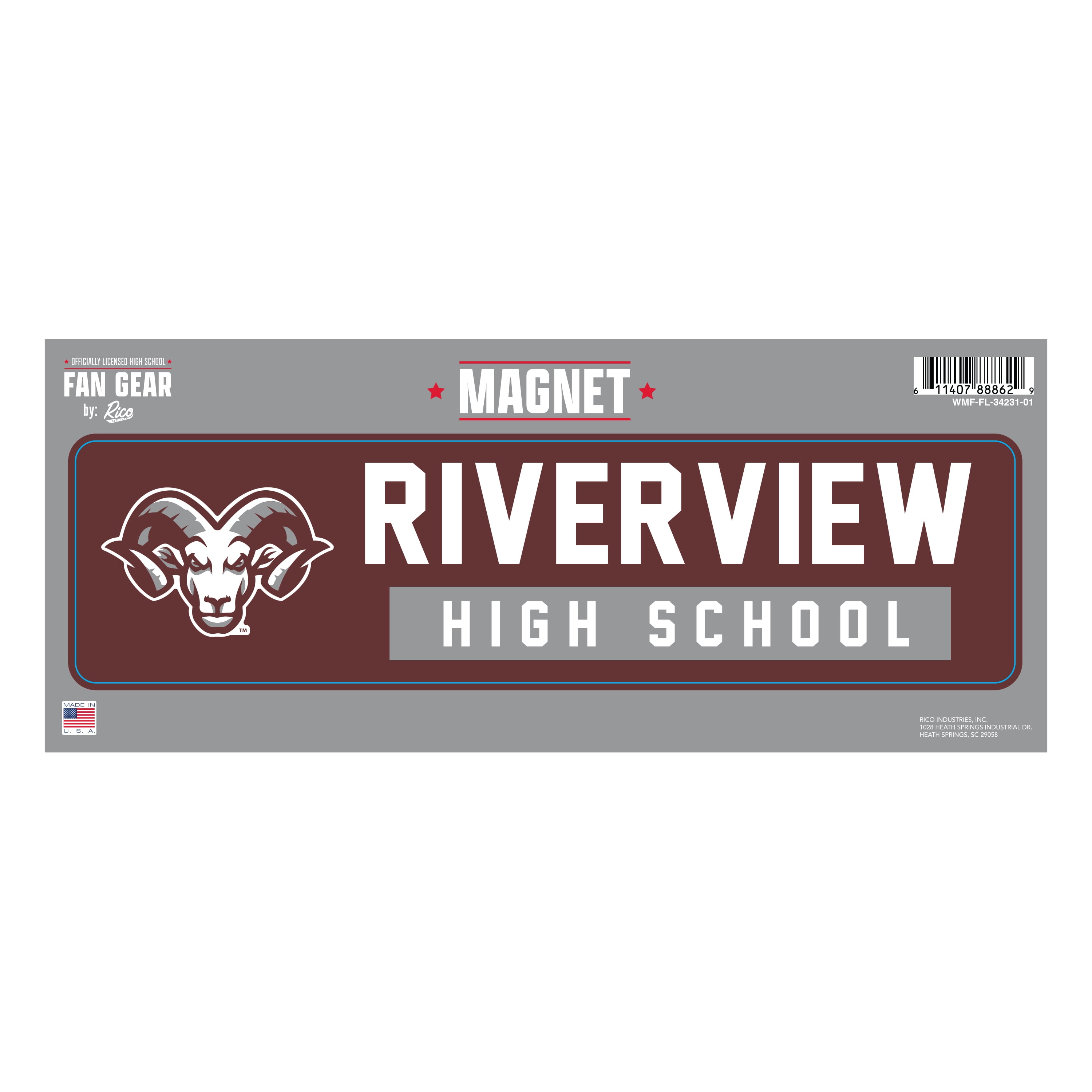 RIVERVIEW HIGH SCHOOL 4” x 10” MAGNET - Walmart.com