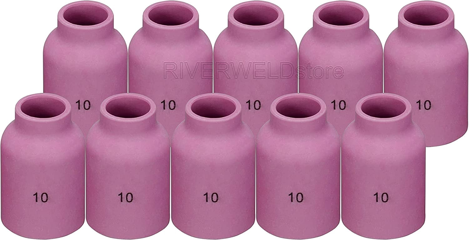 RIVERWELD TIG Gas Lens Alumina Nozzle Ceramic Cups Large 53N series ...