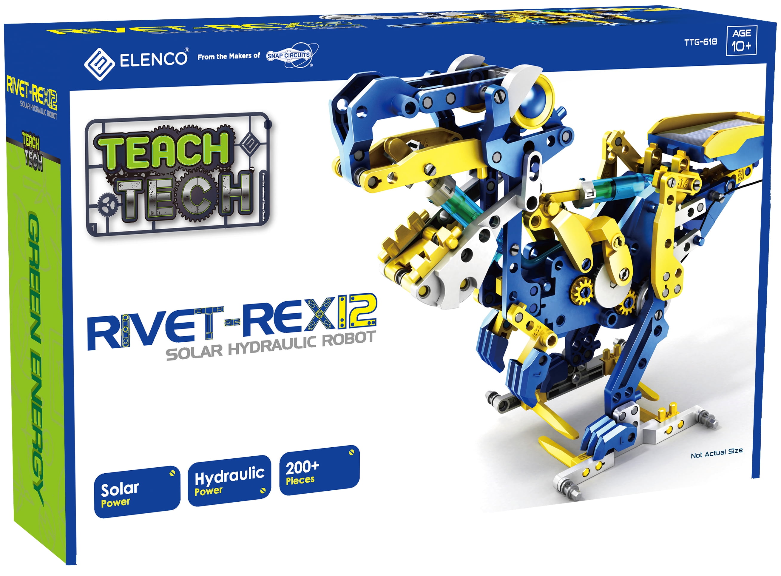 TEACH TECH™ Rivet-Rex12 Solar Hydraulic Robot - Walmart.com