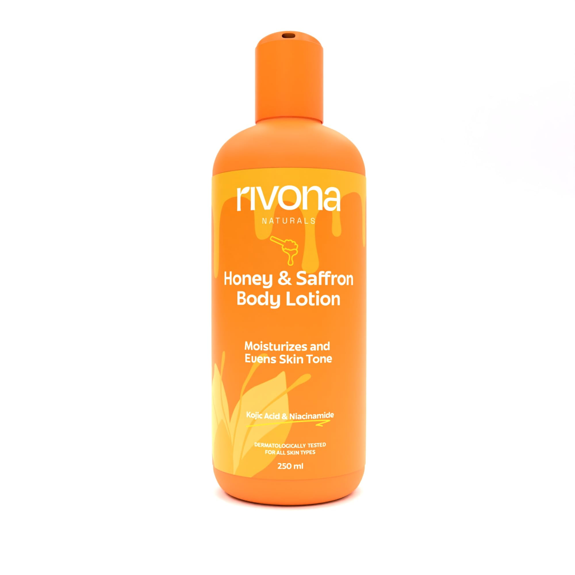 RIVONA NATURALS Honey & SBF3 Saffron Body Lotion - Nourishing and ...