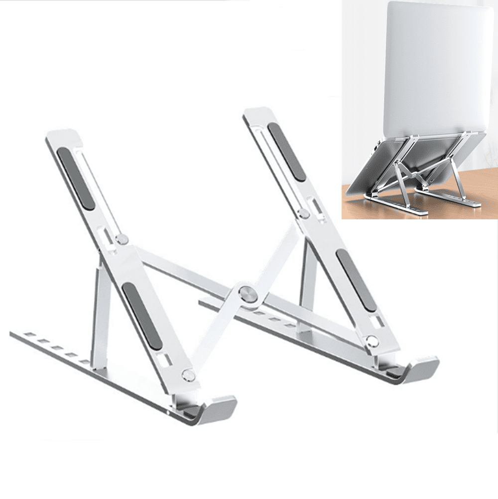 RIWPKFH Metal Portable Foldable Laptop Stand Adjustable Notebook Holder ...