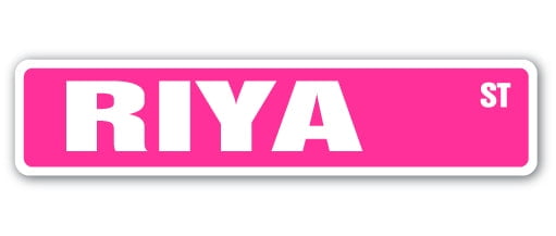 RIYA Street Sign Childrens Name Room Sign | Indoor/Outdoor | 30" Wide ...