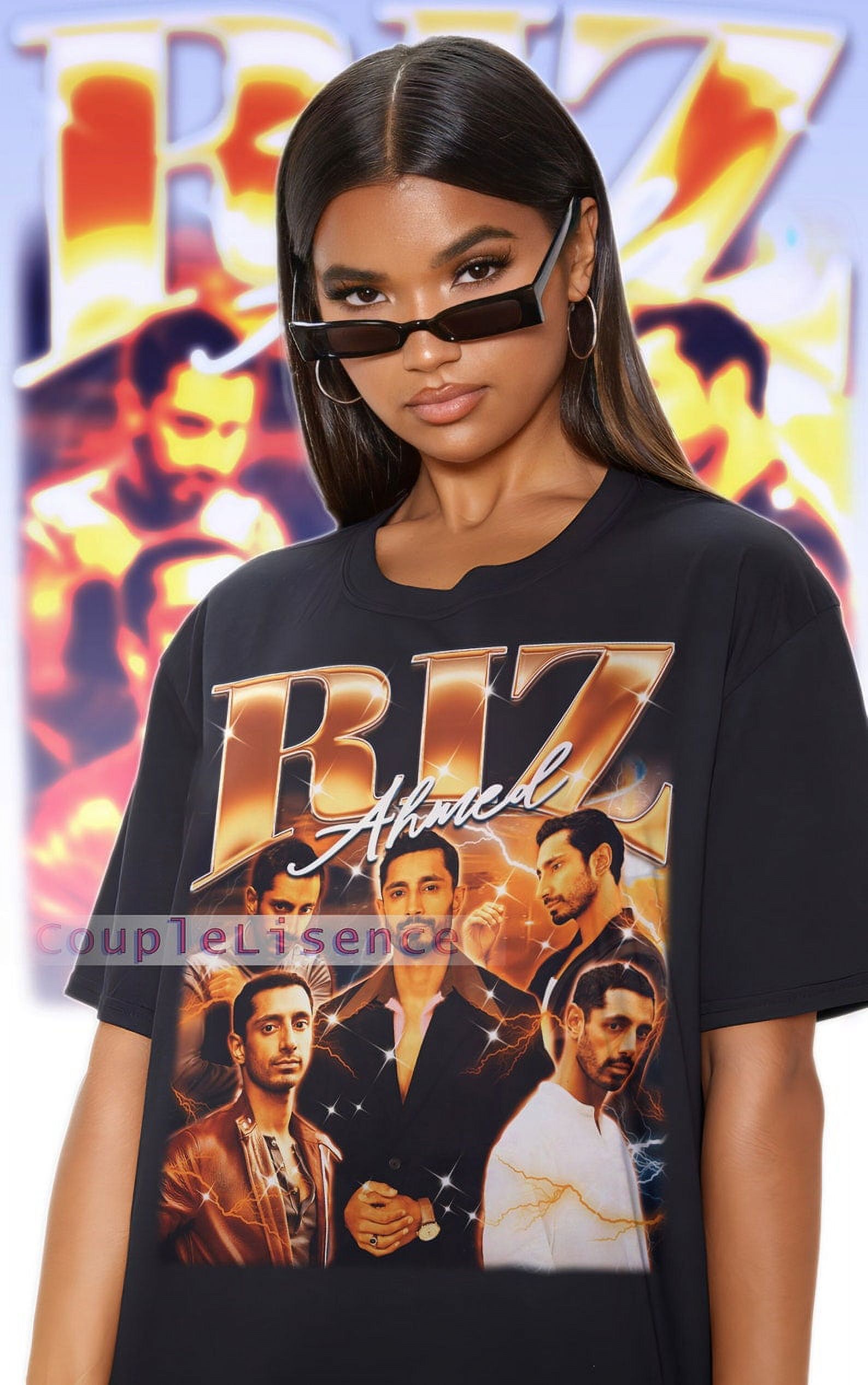 RIZ AHMED Vintage Shirt | Riz Ahmed Homage Fan Tees | Riz Ahmed Homage Retro | Riz Ahmed Graphic ...