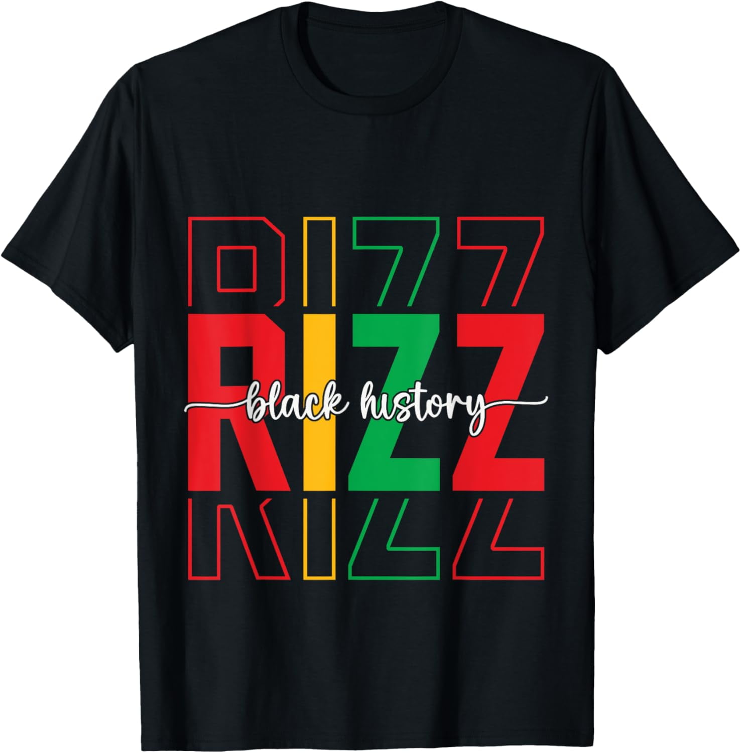 RIZZ Black History Month 24/7/365 Pride African American Kid T-Shirt ...