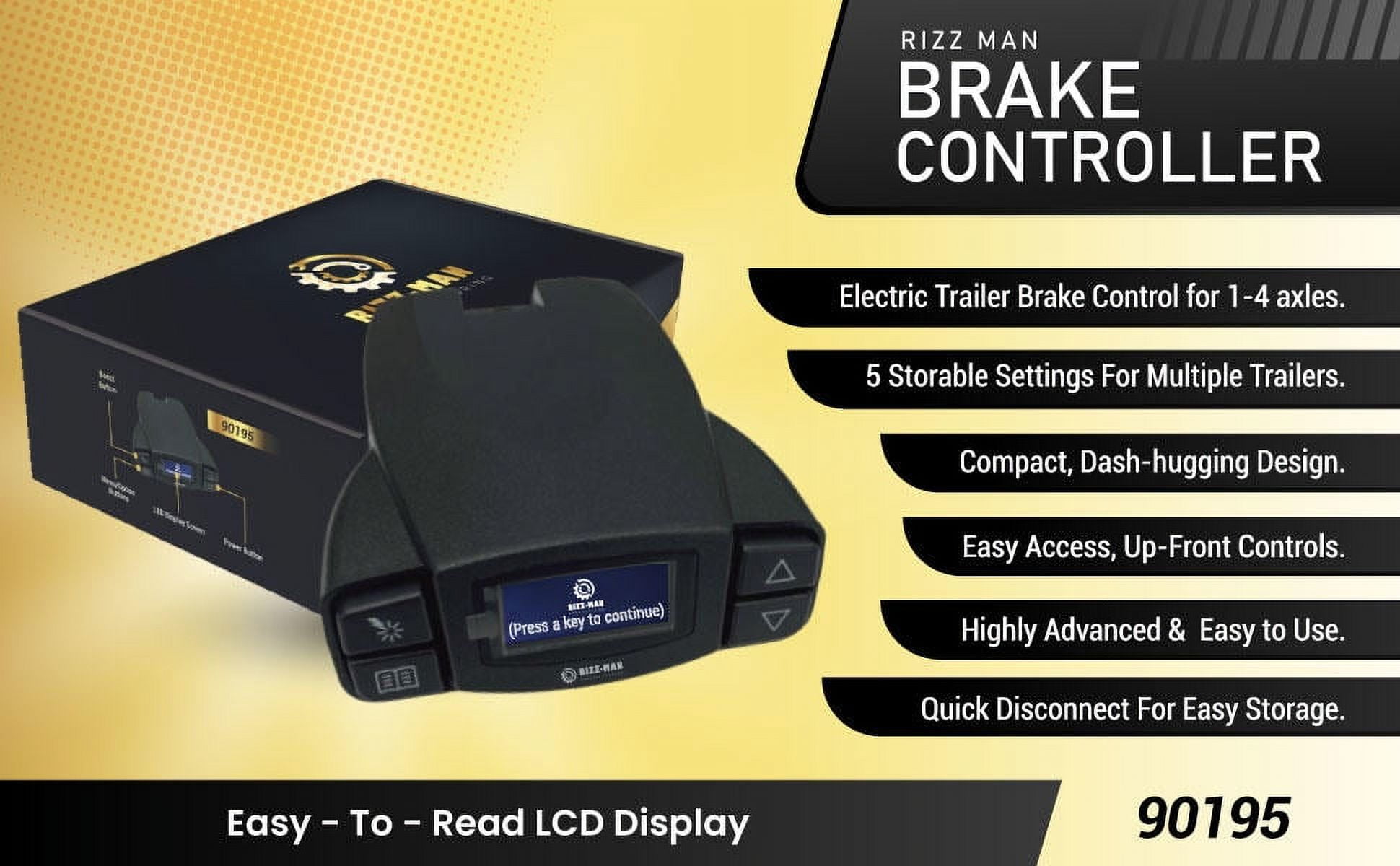 RIZZ-MAN 90195 Brake Controller with wiring harness,Compatible with 07 ...