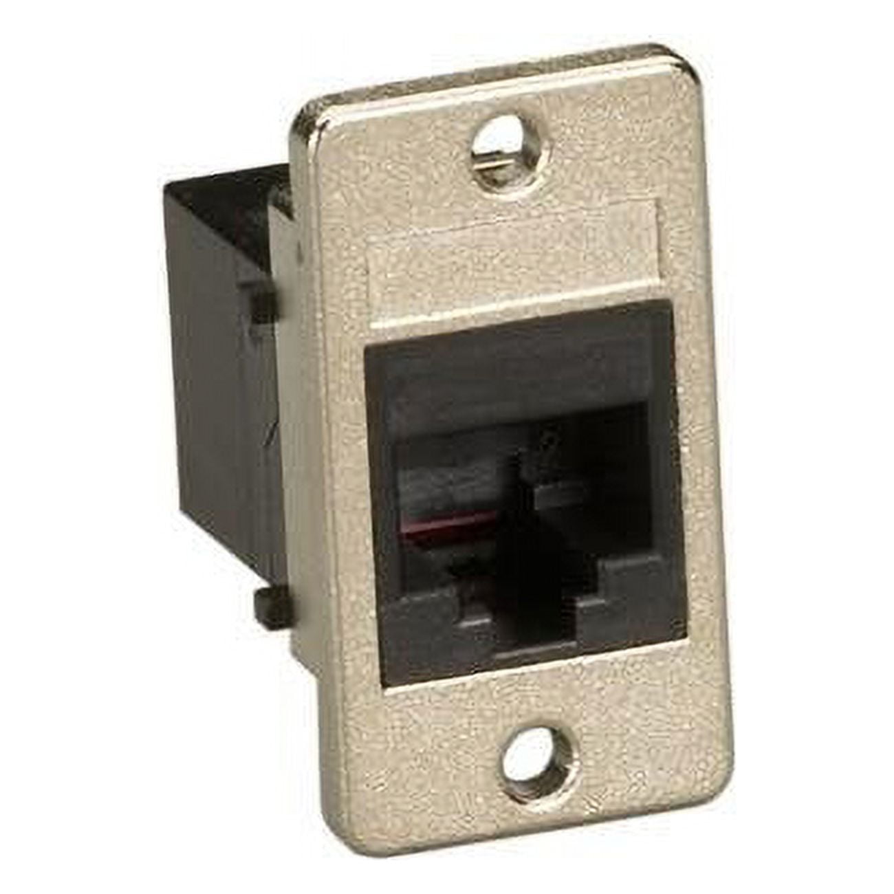 RJ-11 4-Wire Panel-Mount Modular Coupler, Black - Walmart.com