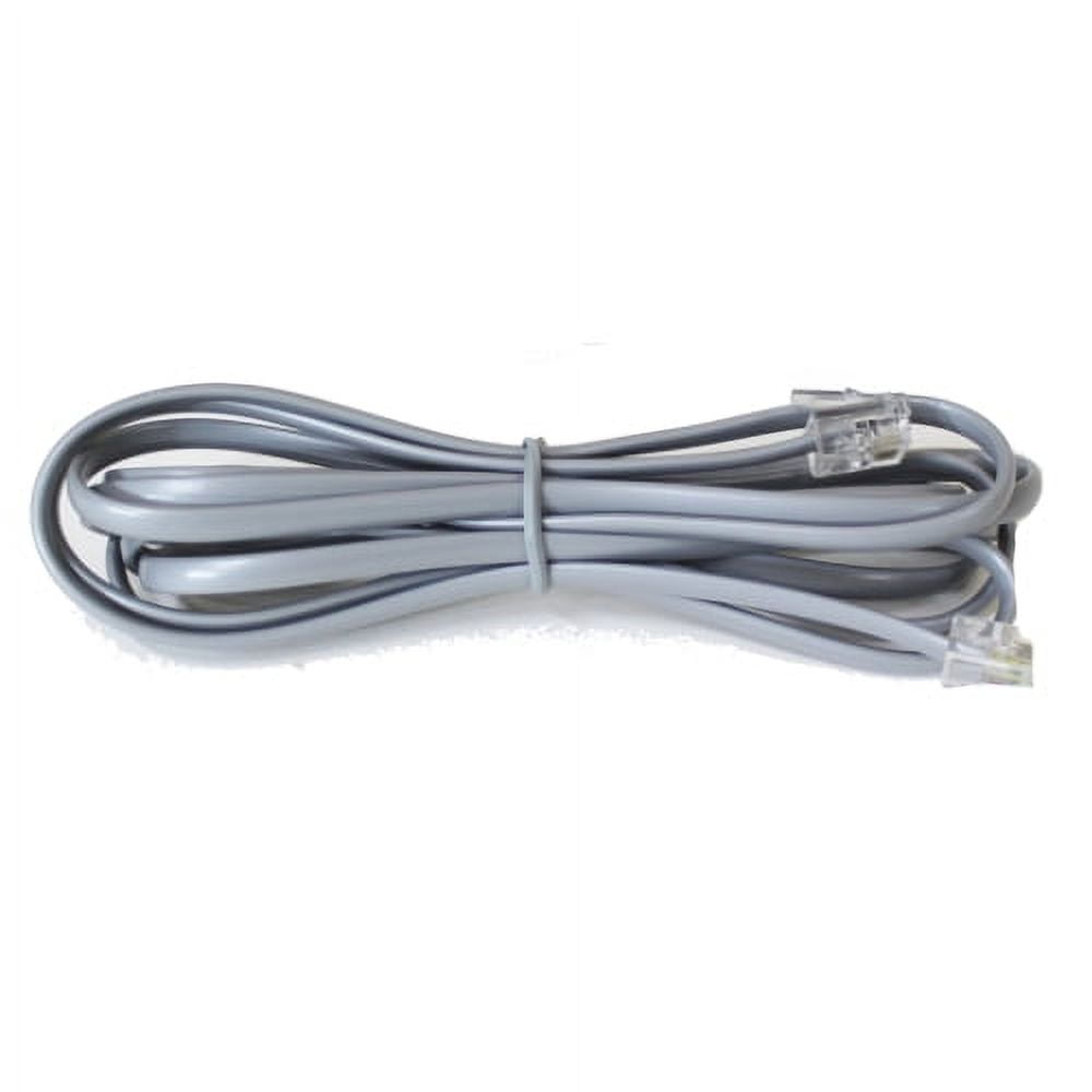 RJ-11 6p4c 7 ft. Cord - Telephone Landline Extension - Straight Wiring ...