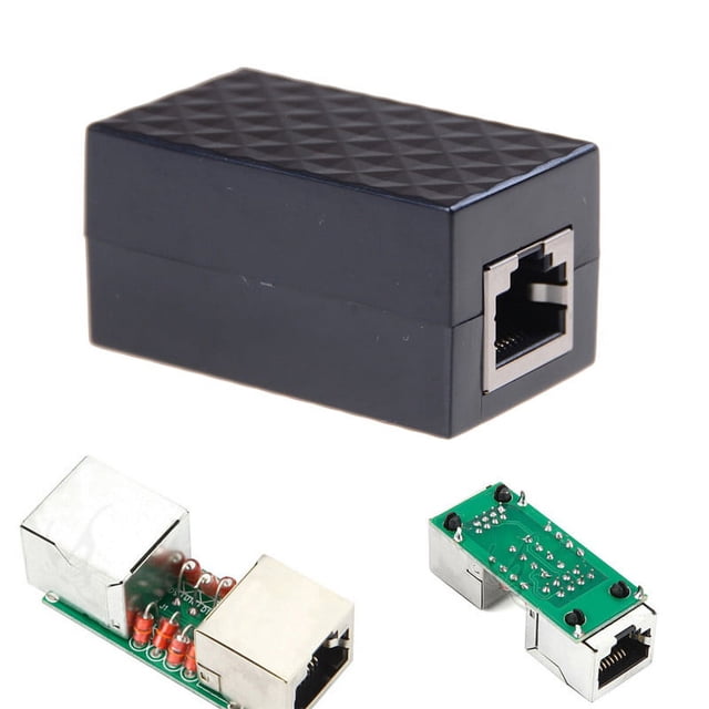 RJ-45 Lightning Arrester Adapter Ethernet Surge Protector Network ...