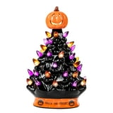 "RJ Legend 9"" Handcrafted Ceramic Halloween Tree, Cordless LED Light ...