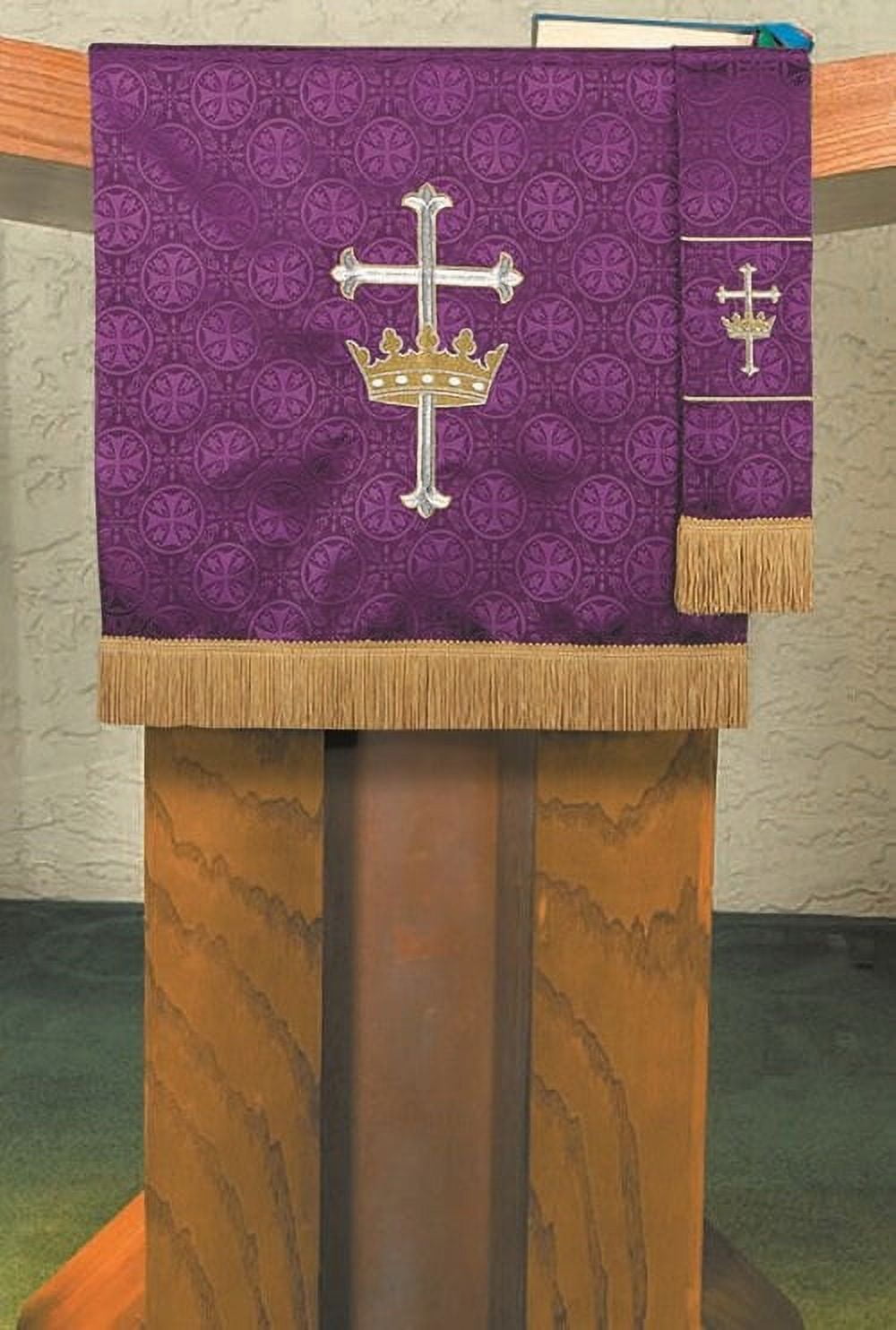 Christian Brands Church Supply VC741 Purple Altar Frontal Set - Walmart.com