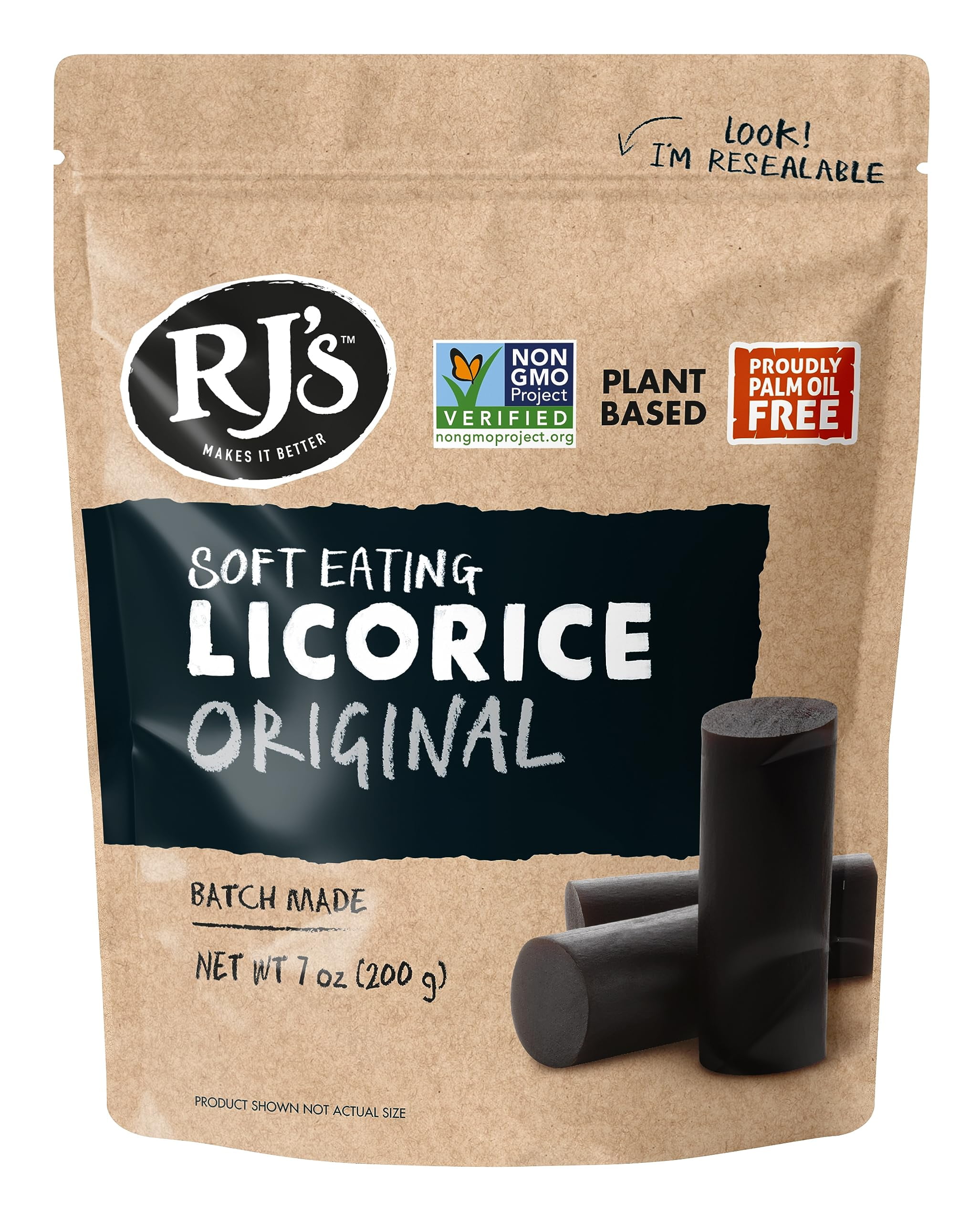 RJ's Soft Australian Licorice, SAF21 Original Black Flavor, Resealable ...