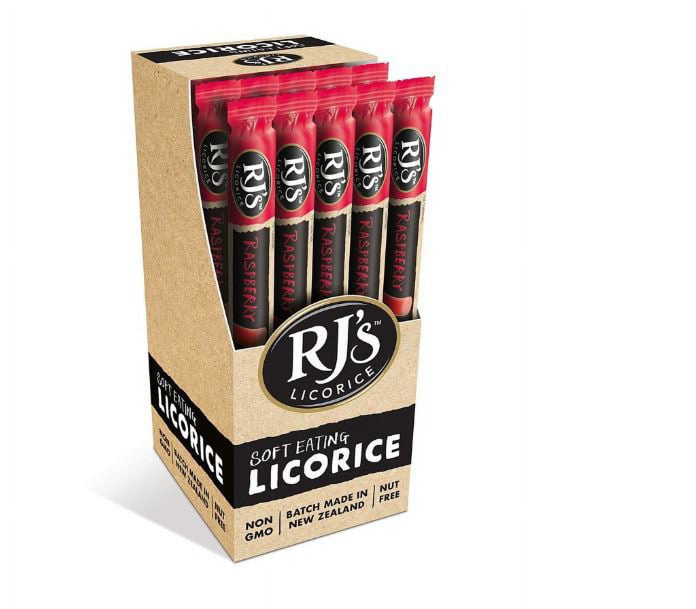 RJ's Soft Eating Licorice Logs, Raspberry, 1.4 Ounce - Pack Of 1 ...