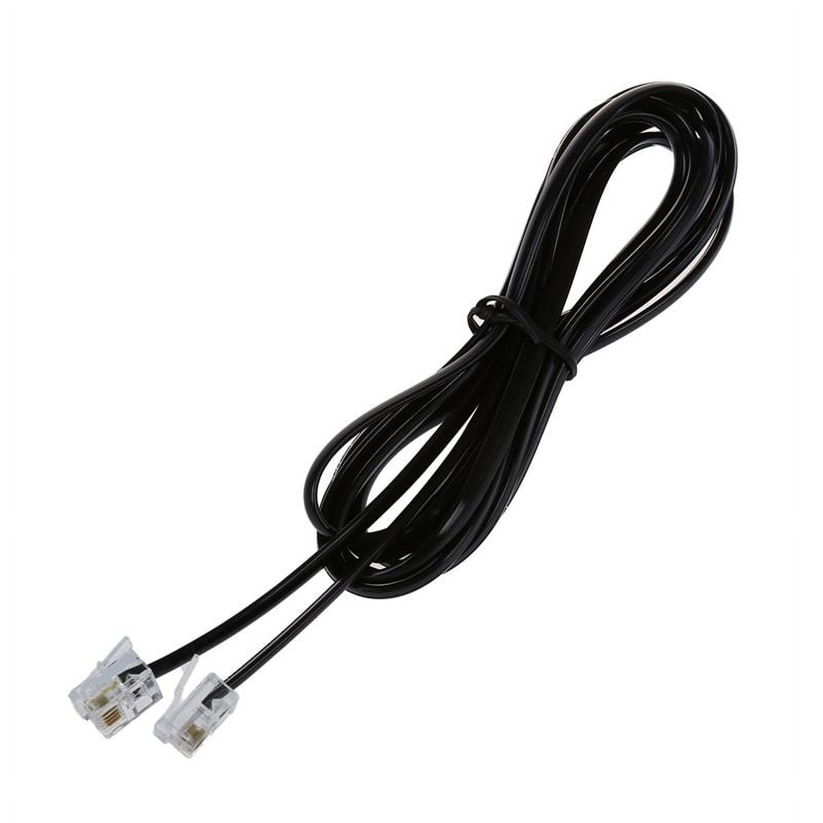 RJ11 6P4C Cable Cord ADSL Modem 2 Meters - Walmart.com