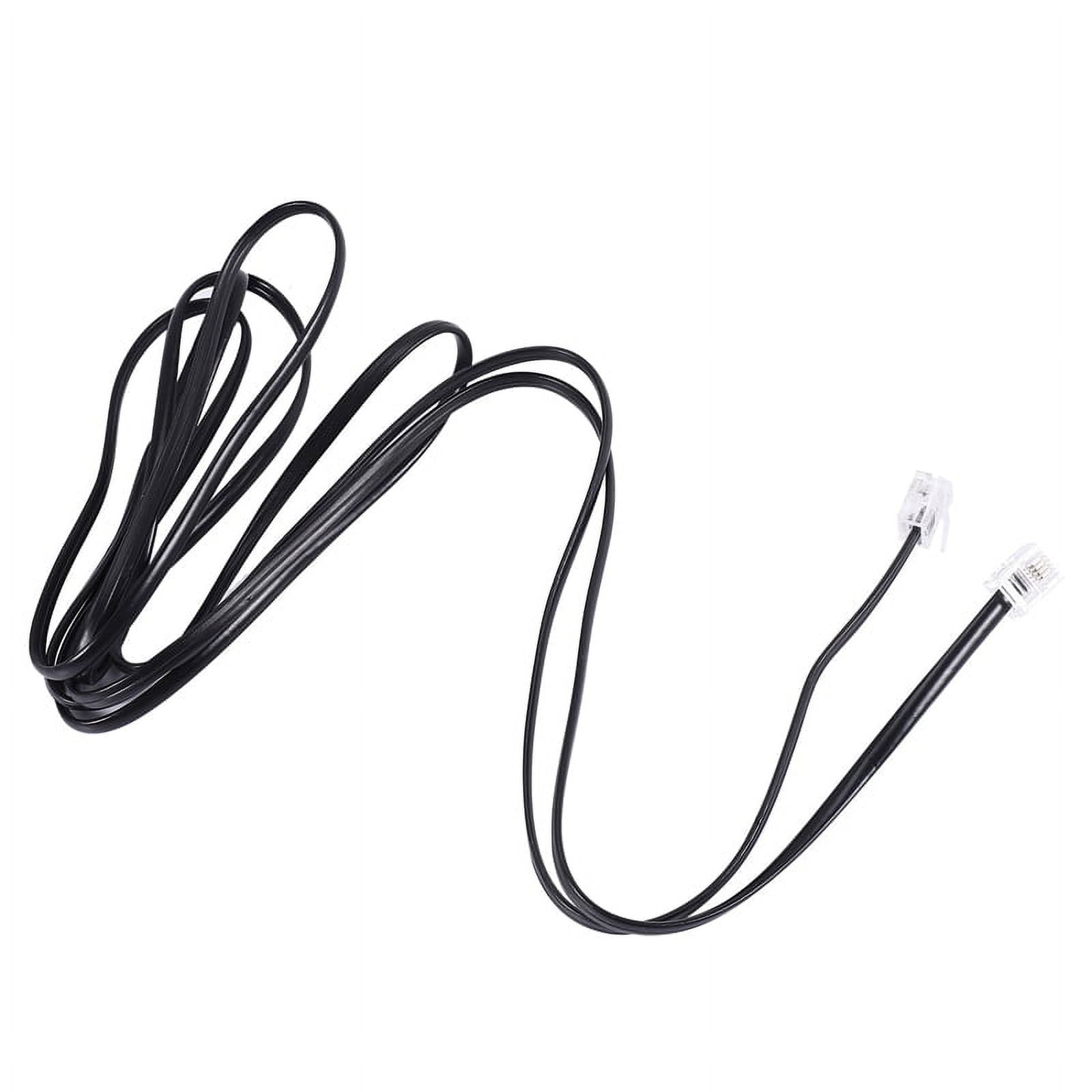RJ11 6P4C Telephone Cable Cord ADSL Modem 2 Meters 5727 - Walmart.com
