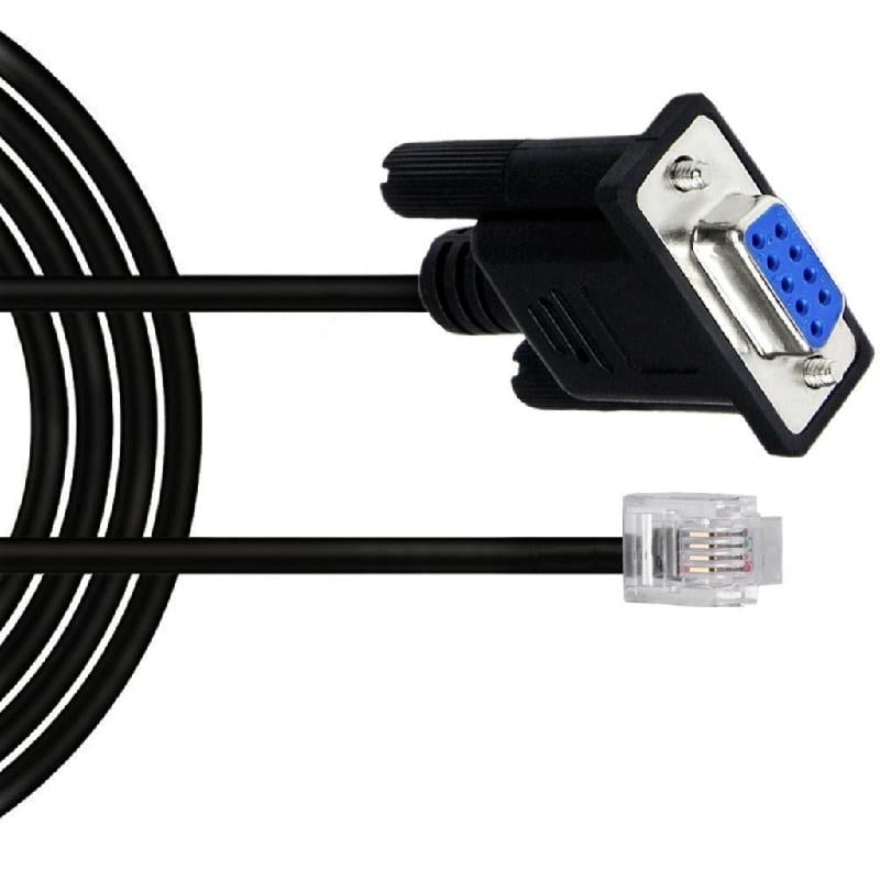 RJ11 6P4C to RS232DB9 Female Consoles Cable Data Center Use Easy Setups ...