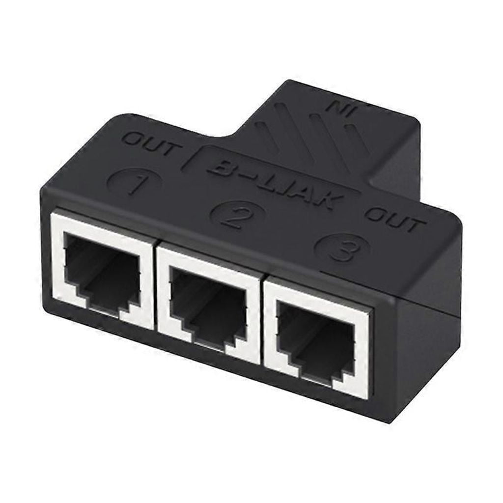 RJ11 6P6C Telephone Jacks Splitter Three-Outlet Connector Long Lasting ...