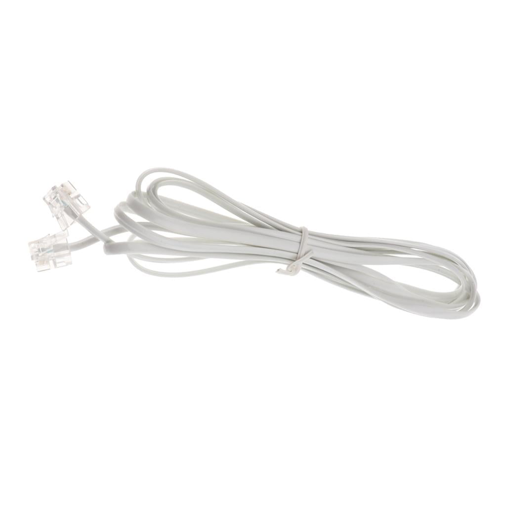 RJ11 Teleph Line Cord Cable, High-speed Internet Cable 6P2C ...