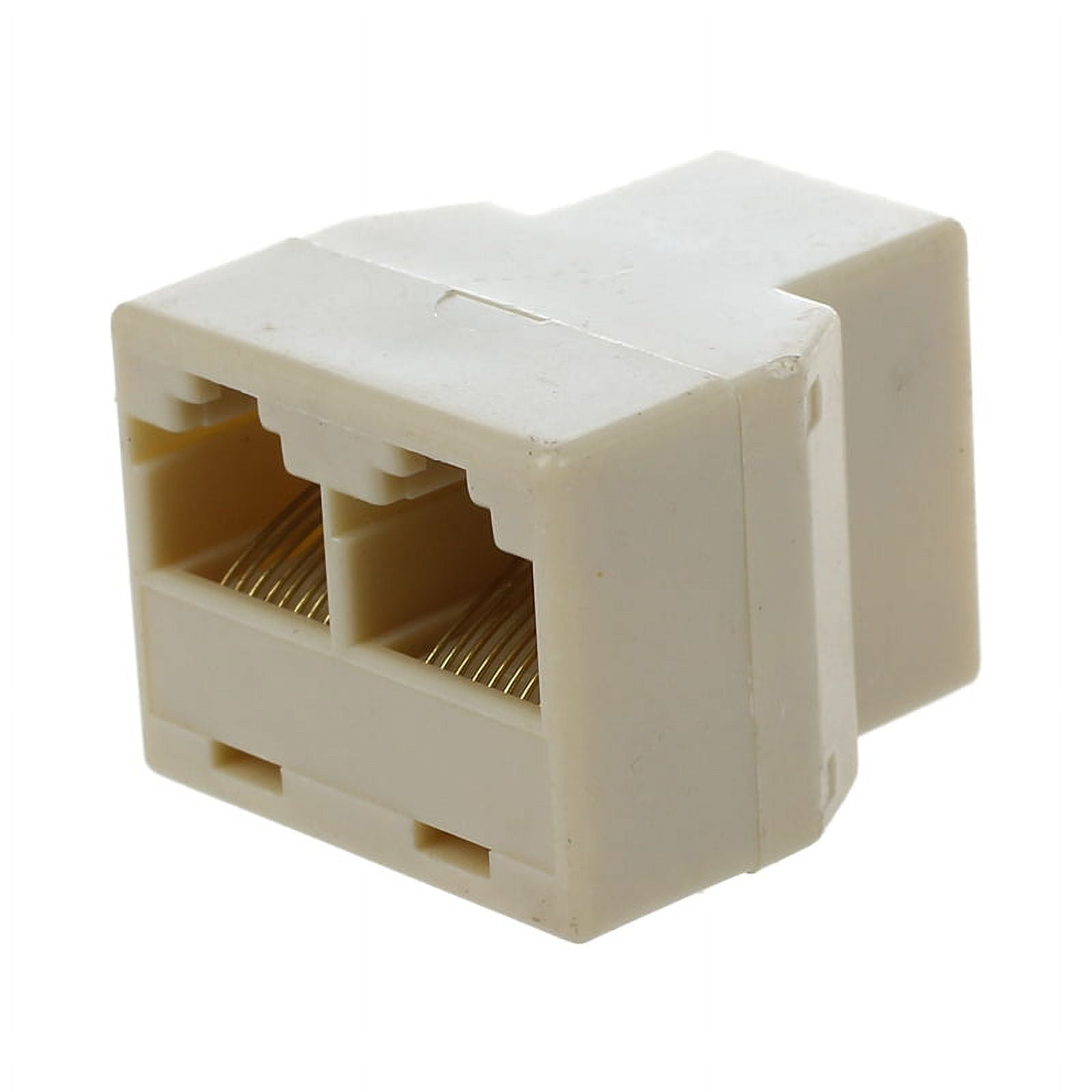 RJ45 3 Way Network Cable Splitter Extender Plug Coupler - Walmart.com