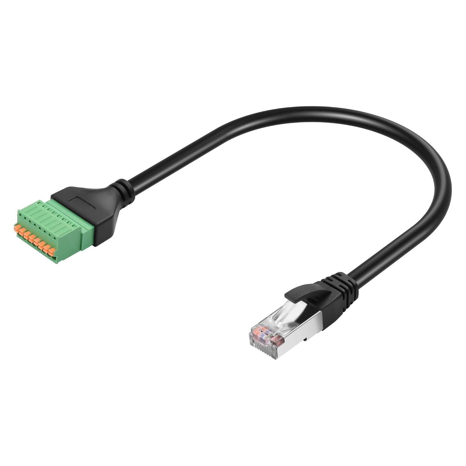 RJ45 to 8-Pin Crimped Terminal Cable Cat5 Quick Crimping Spring ...