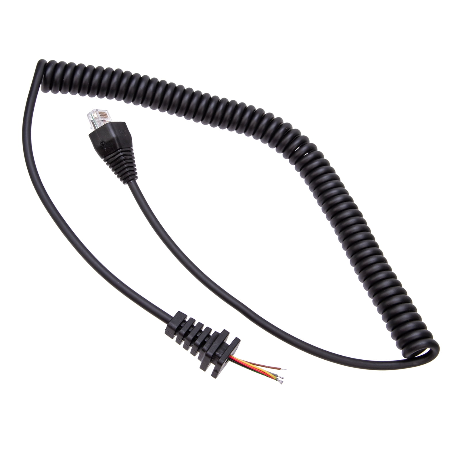 RJ45 8 Pin MH-67A8J Handheld Microphone Mobile Radio Replacement Cable ...
