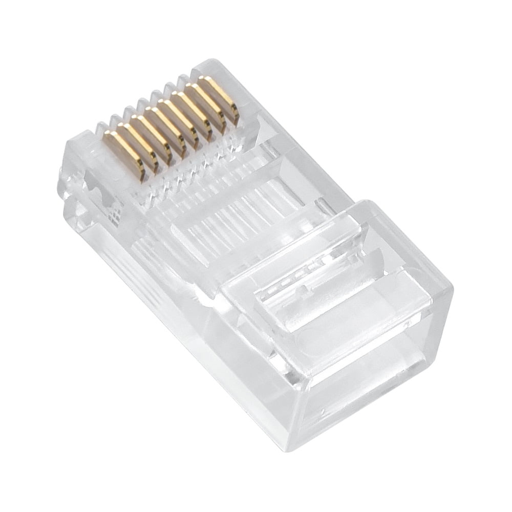 RJ45 (8P8C) Connectors Telephone Modular Plug for Stranded Flat Wire ...