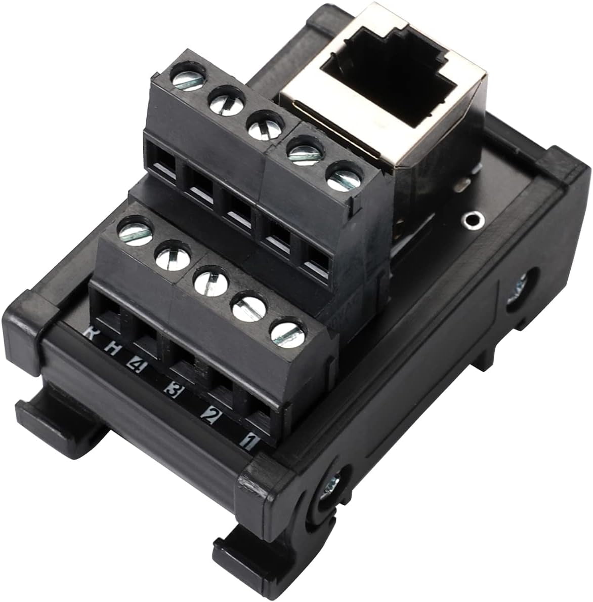 RJ45 8P8C DIN Rail Mount Ethernet Connector Distribution Breakout Board ...