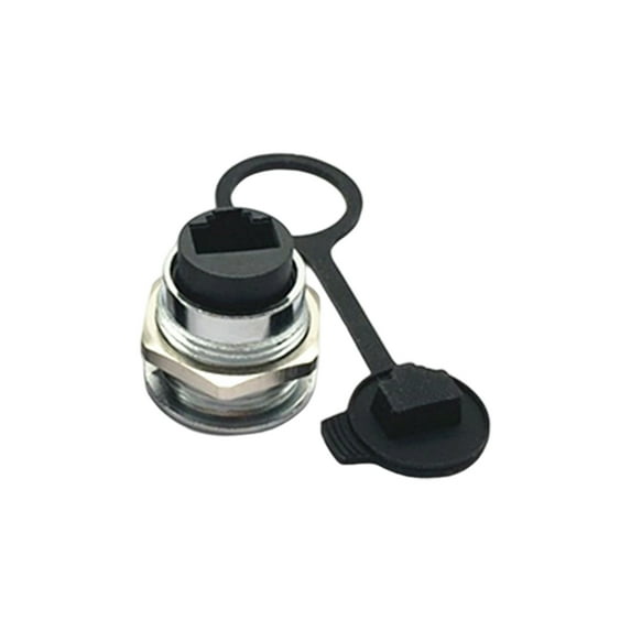 RJ45 8P8C Female To Female Ethernet Socket Connector Alloy Waterproof ...