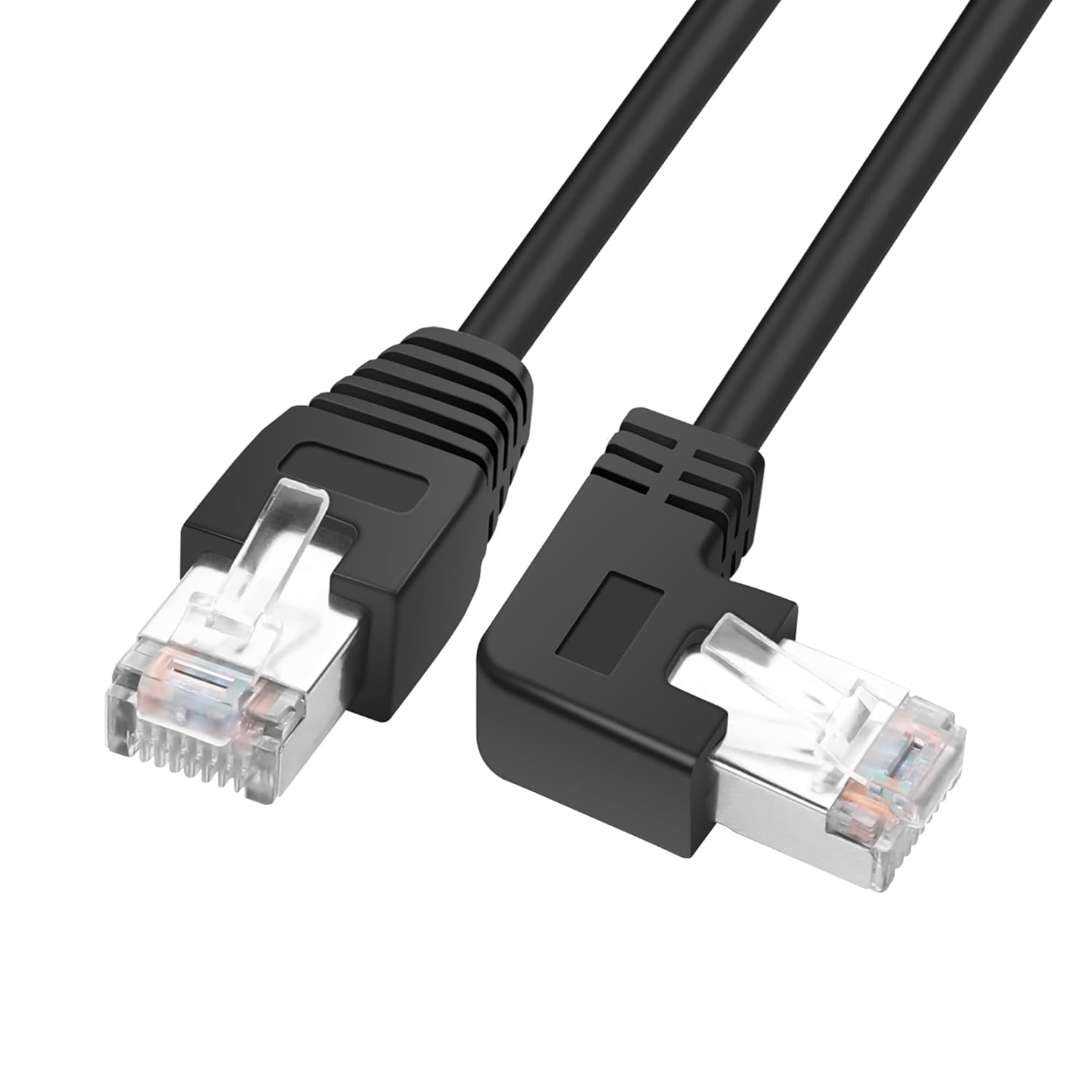 RJ45 90 Degree Ethernet Cable Cat6 RJ45 Male to Right Angle Network ...