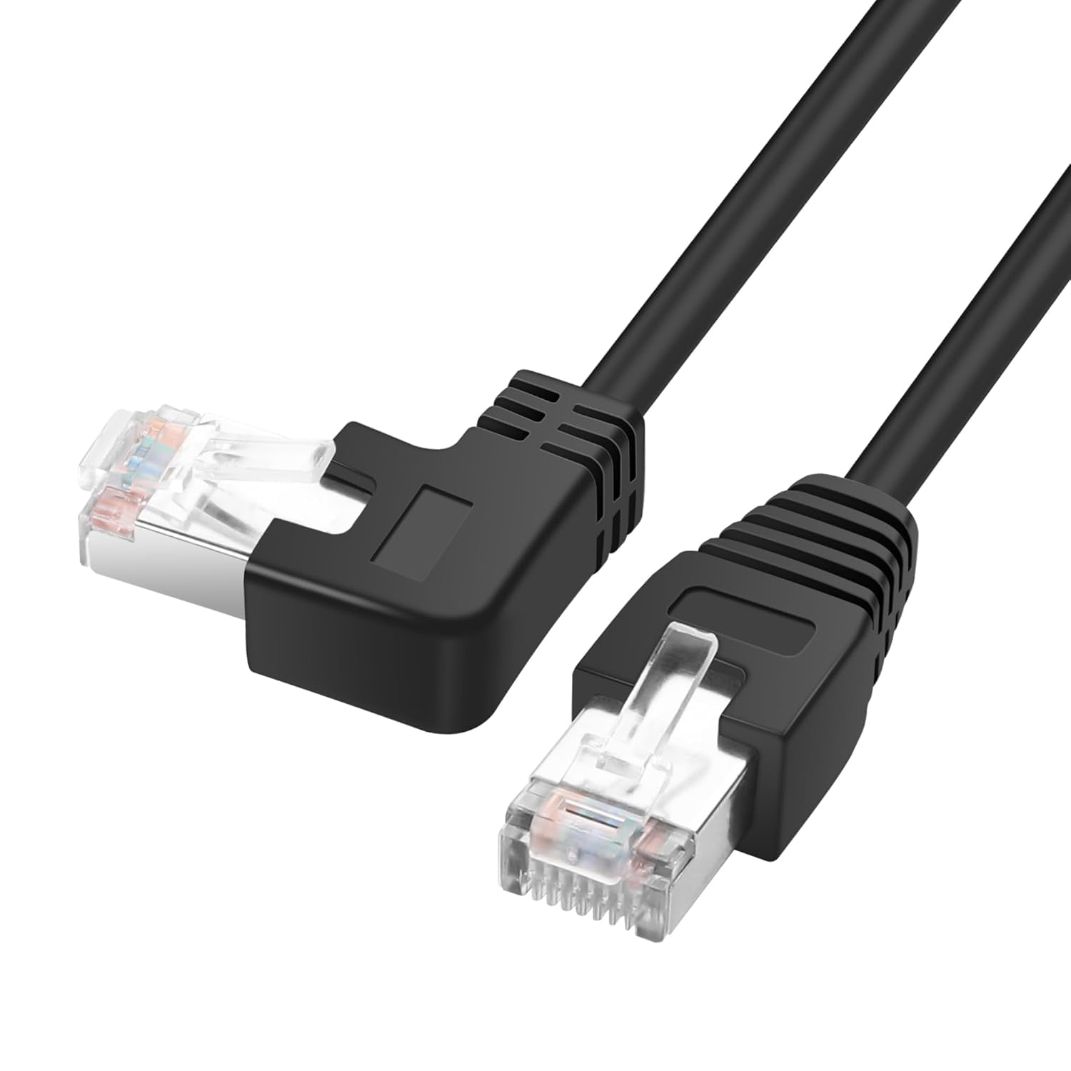 RJ45 90 Degree Ethernet Cable Cat6 RJ45 Male to Right Angle Network ...
