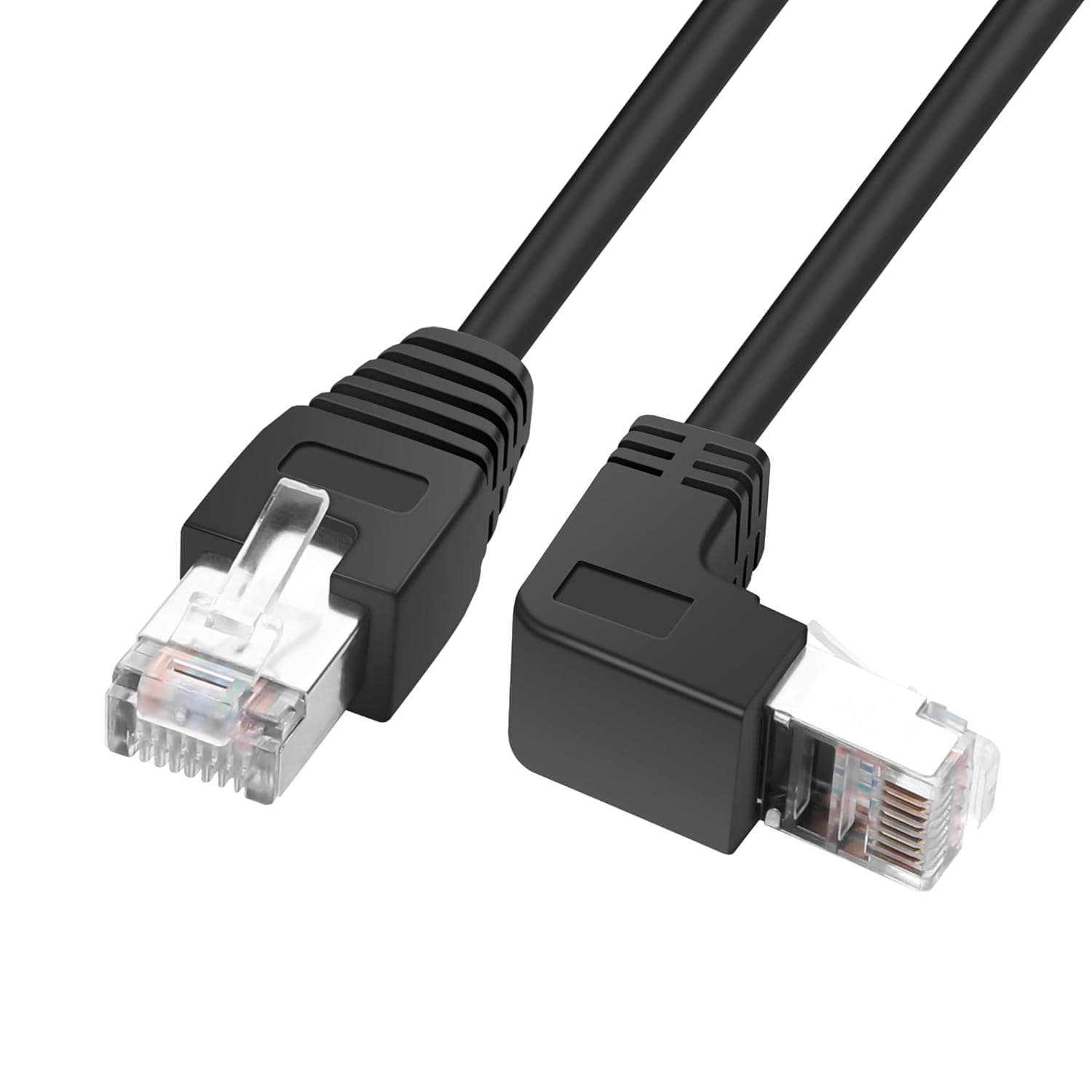 RJ45 90 Degree Ethernet Cable Cat6 RJ45 Male to Right Angle Network ...