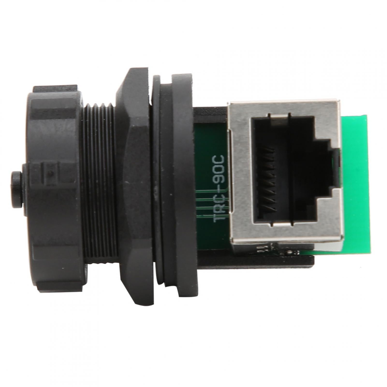 RJ45 Adapter RJ45-90 Double Socket Outdoor Waterproof Ethernet Coupler ...