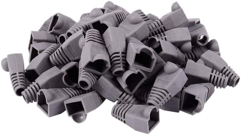 RJ45 Boot Cover, 100 Pcs RJ45 Connector Ethernet Cable Color Coded ...