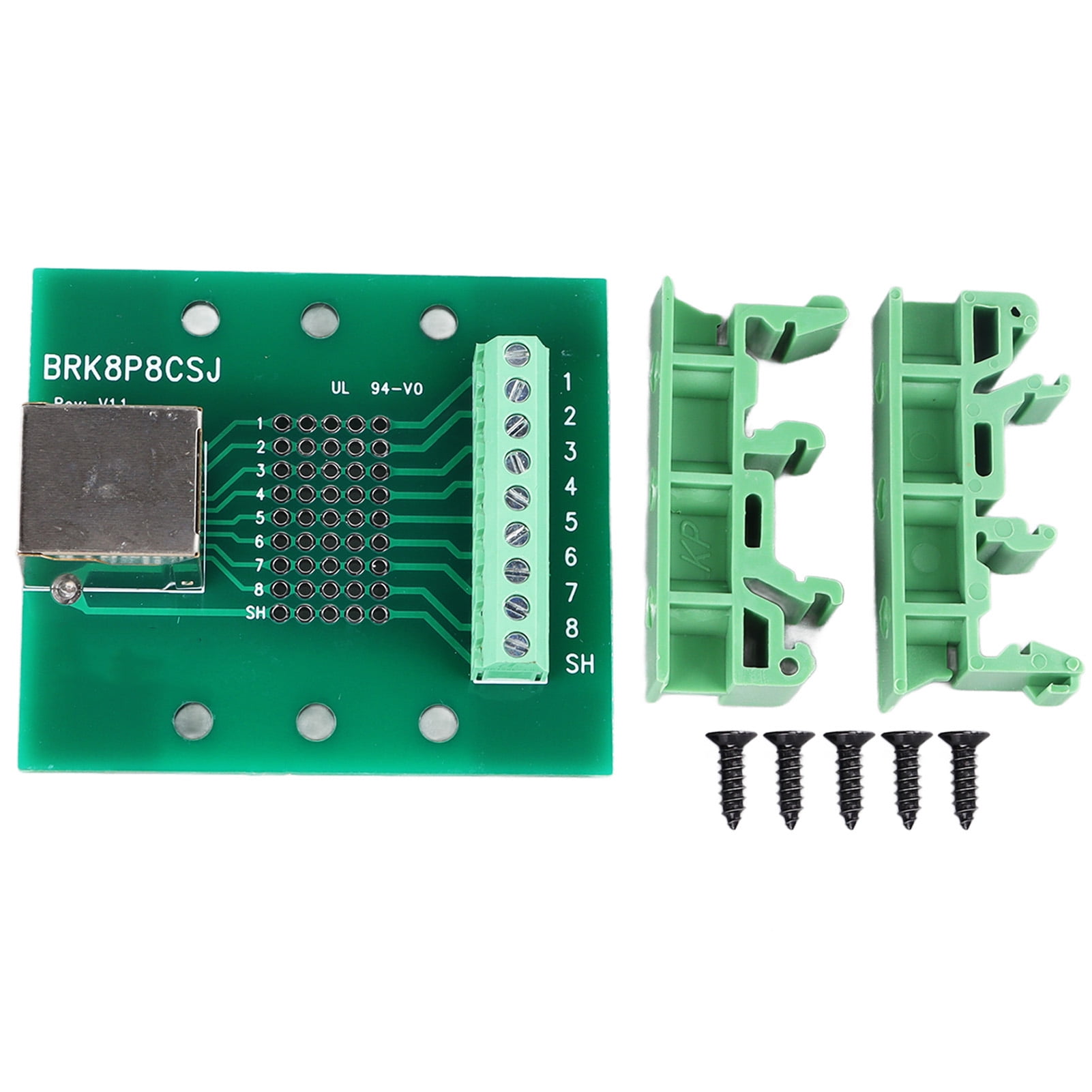 RJ45 Breakout Board Elbow Network Port Converter Terminal Board ...