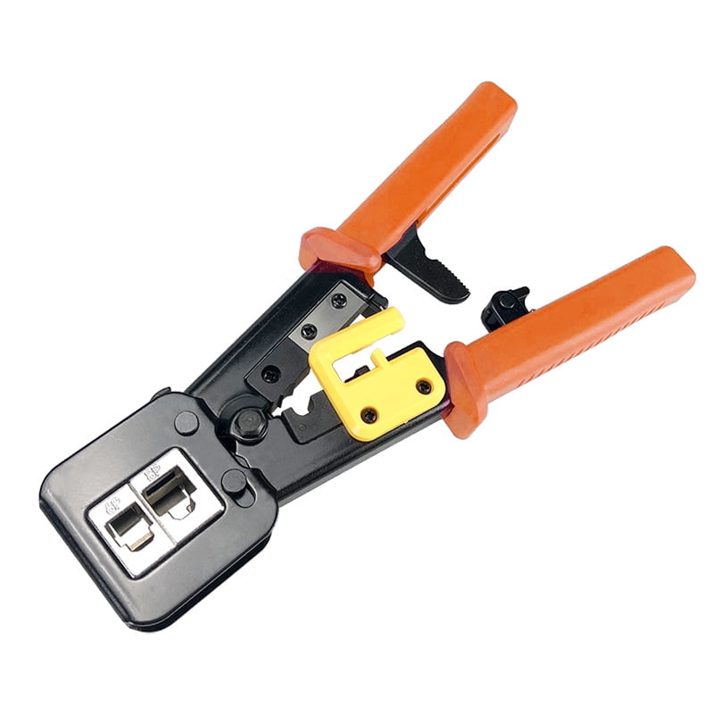 RJ45 CAT6 Crimp Tool Pass Through Ethernet Crimper RJ45/RJ12 Regular ...