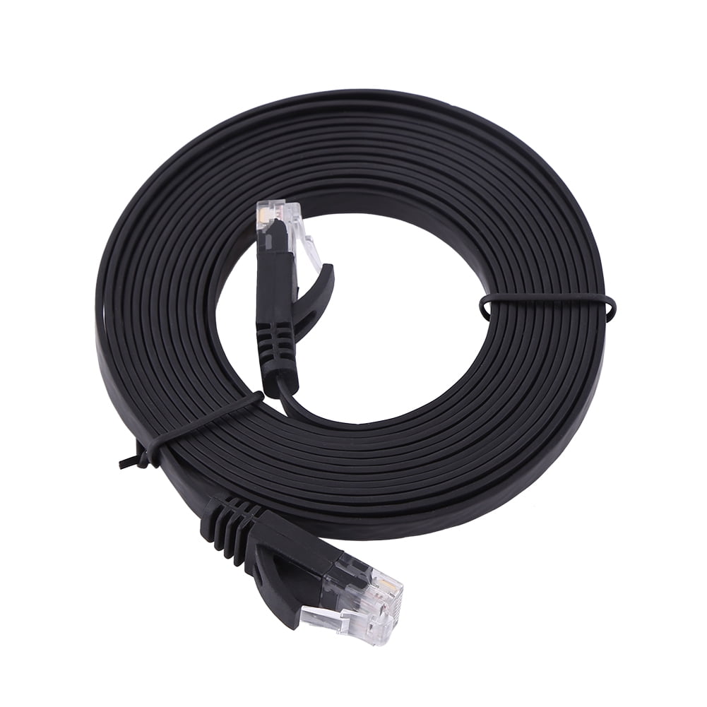 RJ45 CAT6 Ethernet Network Flat LAN Cable UTP Patch Router Cables 1000M ...