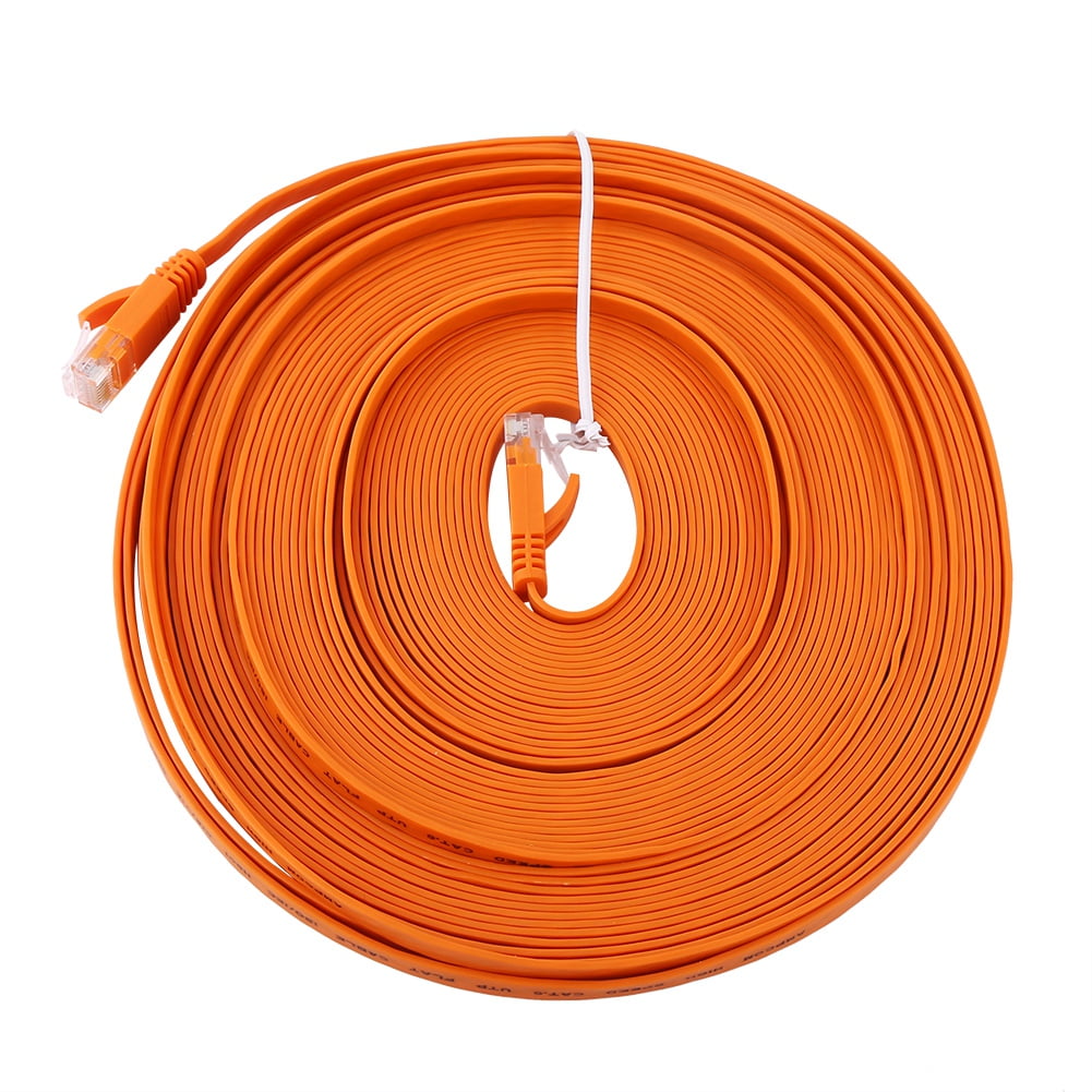 RJ45 CAT6 Ethernet Network Flat LAN Cable UTP Patch Router Cables 1000M ...
