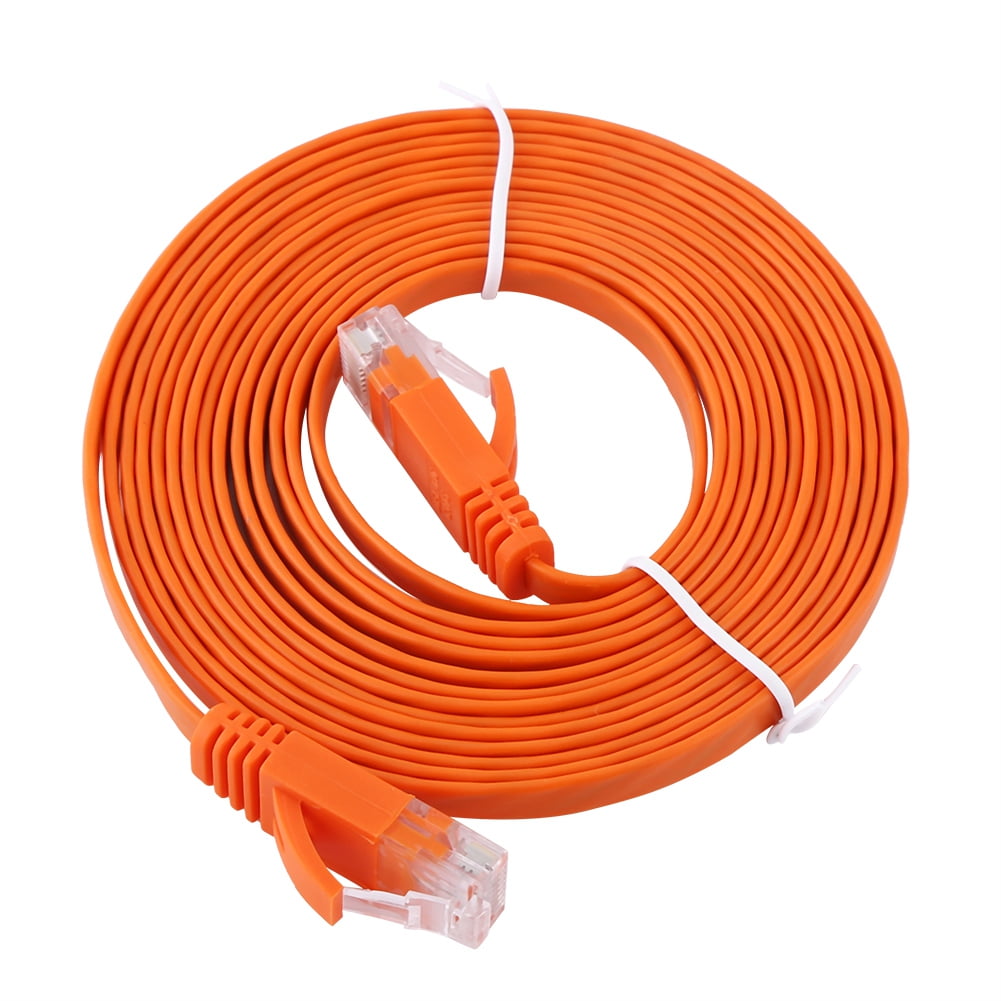 RJ45 CAT6 Ethernet Network Flat LAN Cable UTP Patch Router Cables 1000M ...