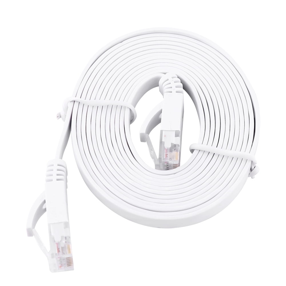 RJ45 CAT6 Ethernet Network Flat LAN Cable UTP Patch Router Cables 1000M ...