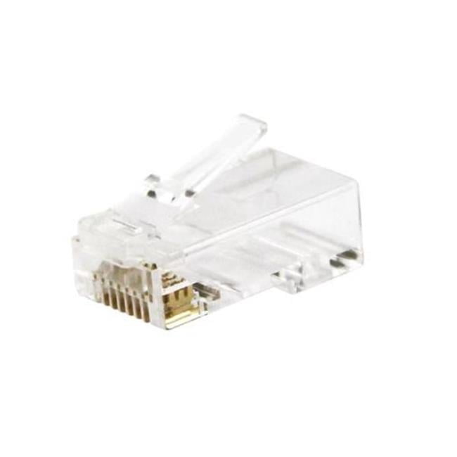 RJ45 CAT6 Modular Plug - Pack of 100 - Walmart.com