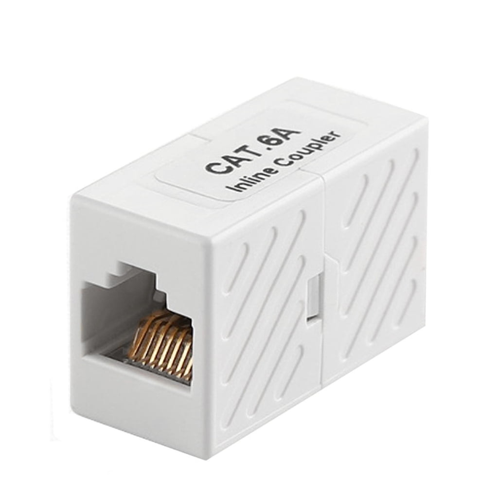 RJ45 Cat6 Cat6a Ethernet Cable Connector Line Extension Adapter Easy Networking - Walmart.com