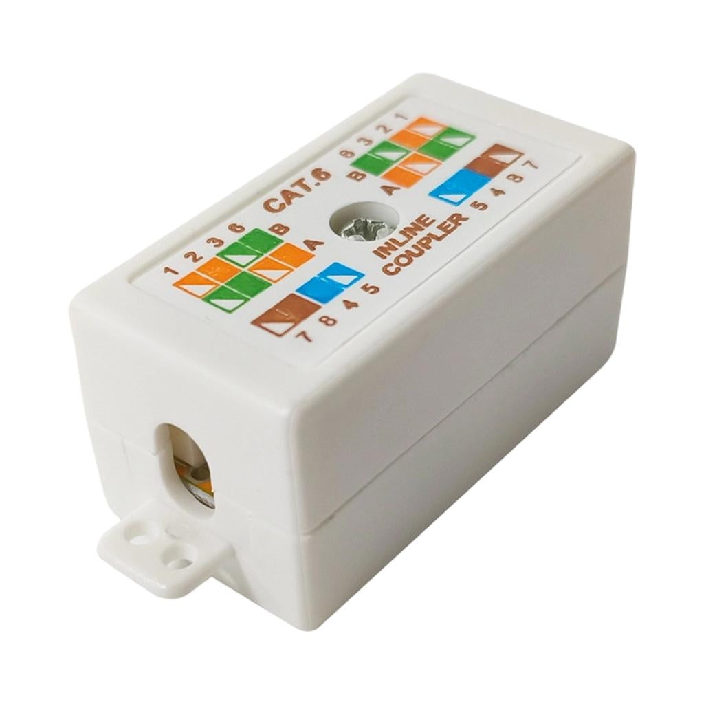 RJ45 Cat6 Junction Box Inline Punch Down Coupler Joiner for Cat6 ...
